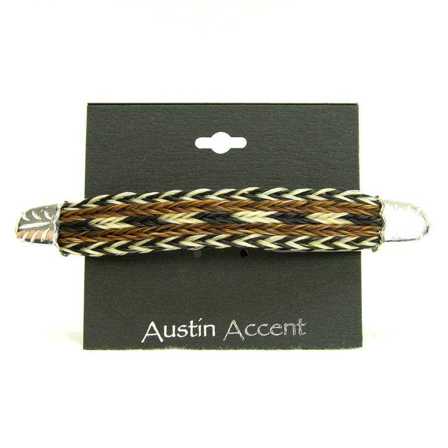 New Barrette - Natural Horse Hair Silver Tips - Assorted Colours - [257]Austin A | eBay